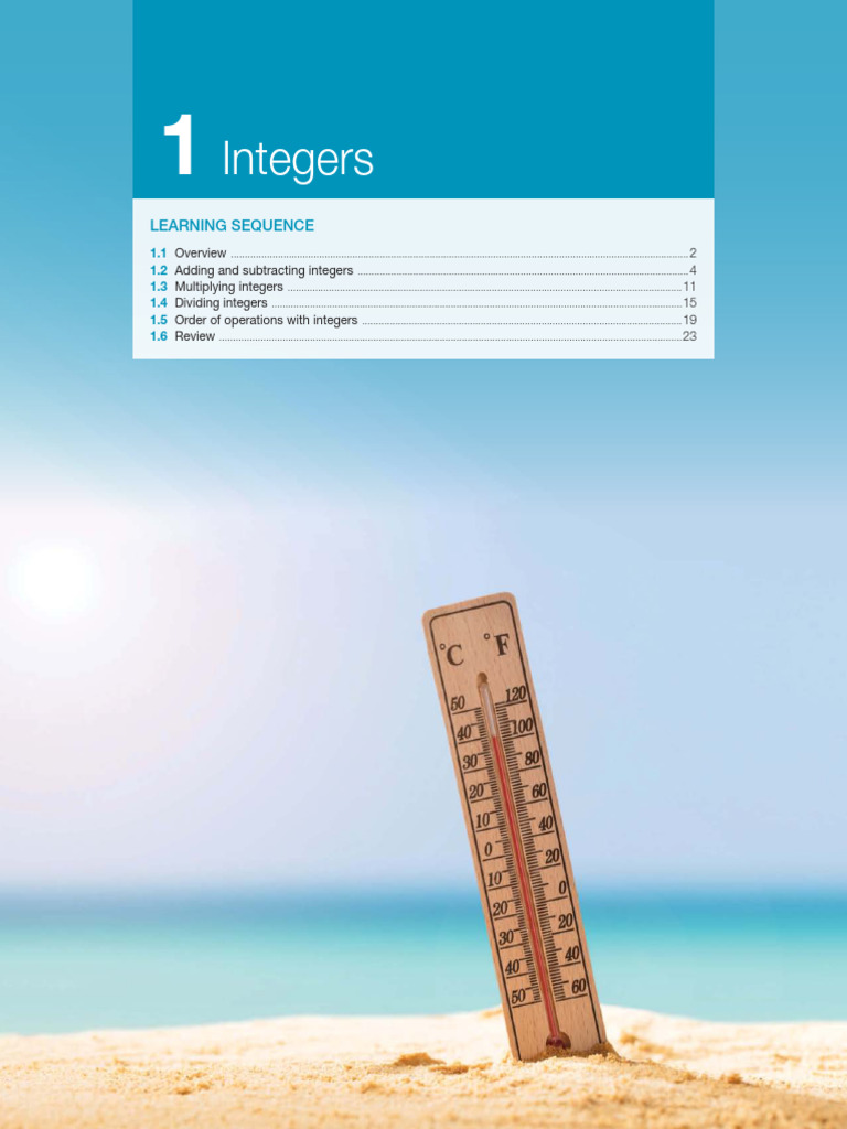 1. Integers | PDF | Square Root | Numbers