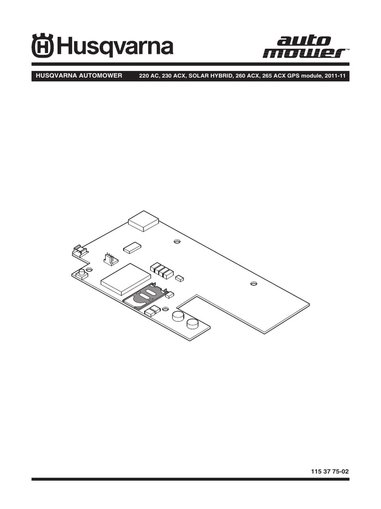 Husqvarna Automower GPS Module Guide | PDF