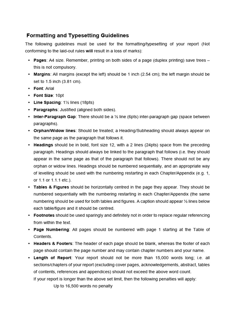 Formatting and Typesetting Guidelines | PDF | Paragraph | Text