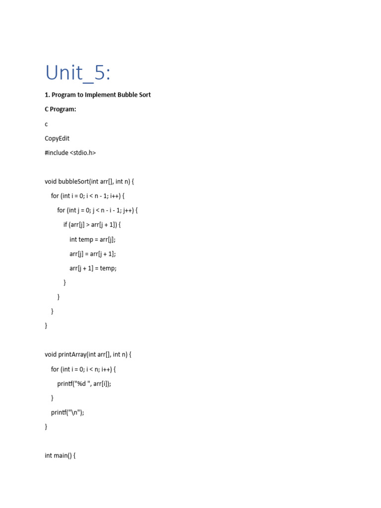 PPS Unit - 5 Answers (Laqs) | PDF | Algorithms And Data Structures ...