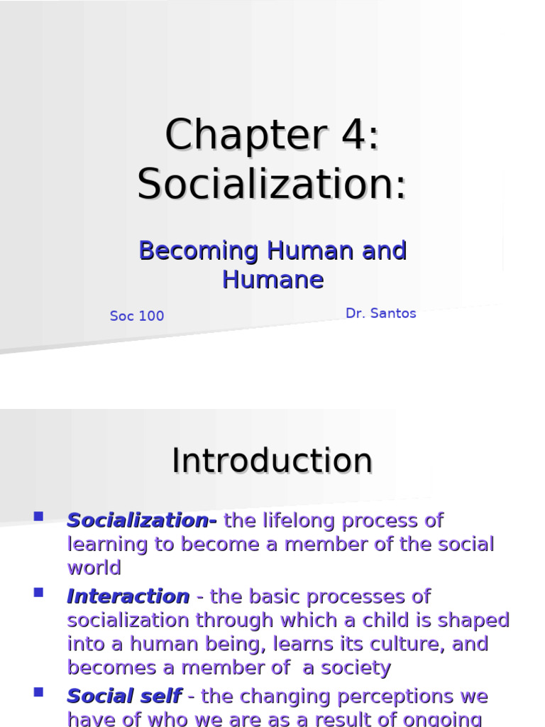 Lesson 3 Presentation 1 | PDF | Socialization | Behavioural Sciences