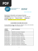 BEd IP 90103 Curriculum Map | PDF | Middle Schools | Science
