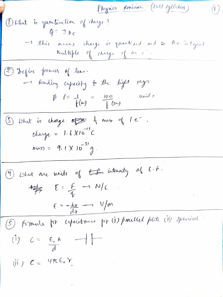 153 Physics Questions Class 12 | PDF