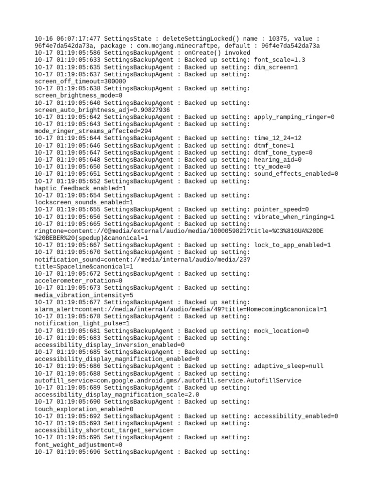 Settingsprovider | PDF | Software | System Software