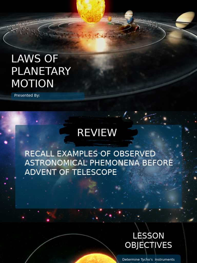#7 - Tycho & Kepler's Laws | PDF | Orbit | Tycho Brahe