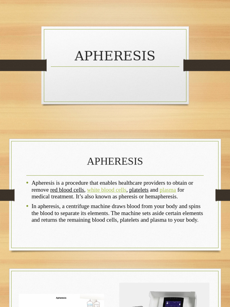 apheresis | PDF | Blood Donation | Platelet