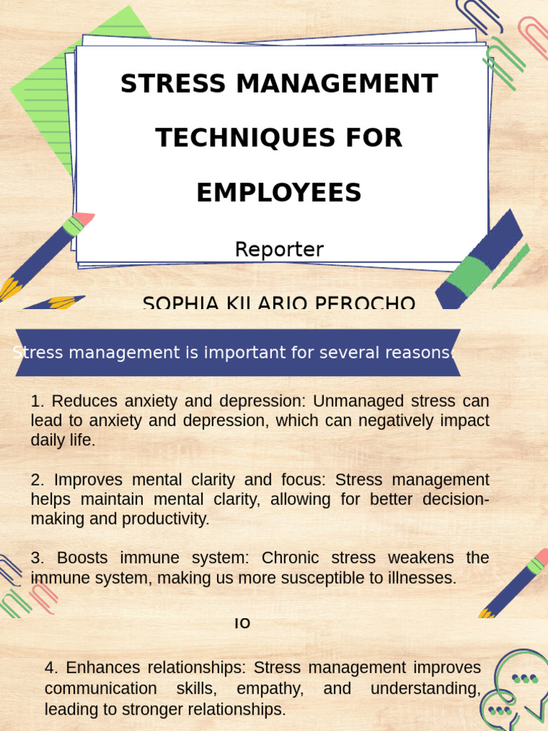 Perocho Ohs Report Stress Management | PDF