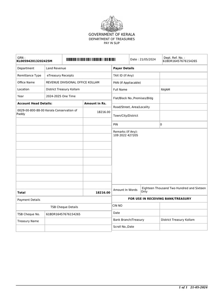 Tr5 Payslip - Payinslip-Kl005942013202425m | PDF | Taxation | Economies