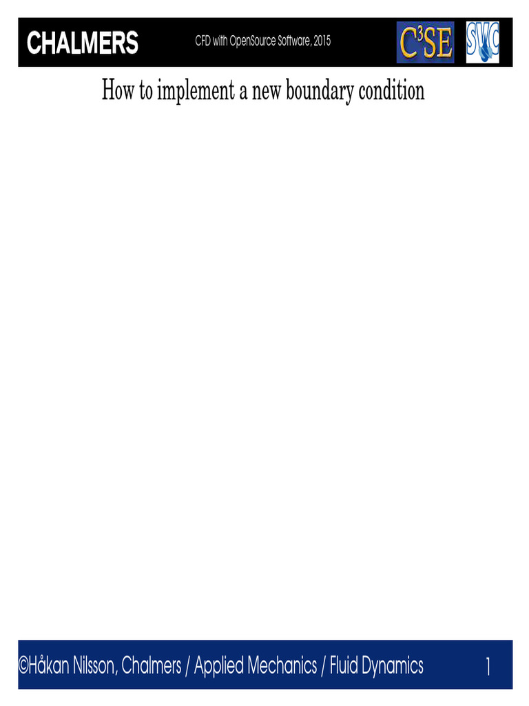 Implement Boundary Condition | PDF | Computational Fluid Dynamics ...