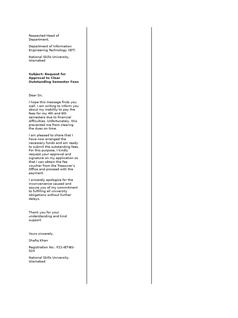 Application For Dues Clearance | PDF