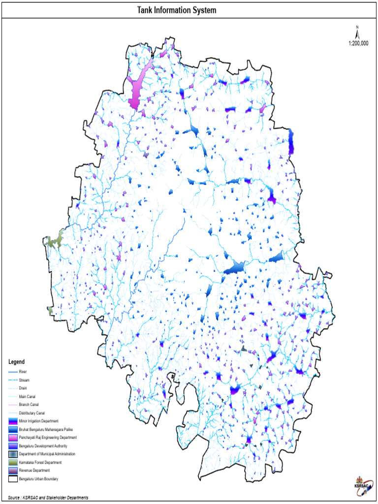 Bengaluru Water Infrastructure Map | PDF