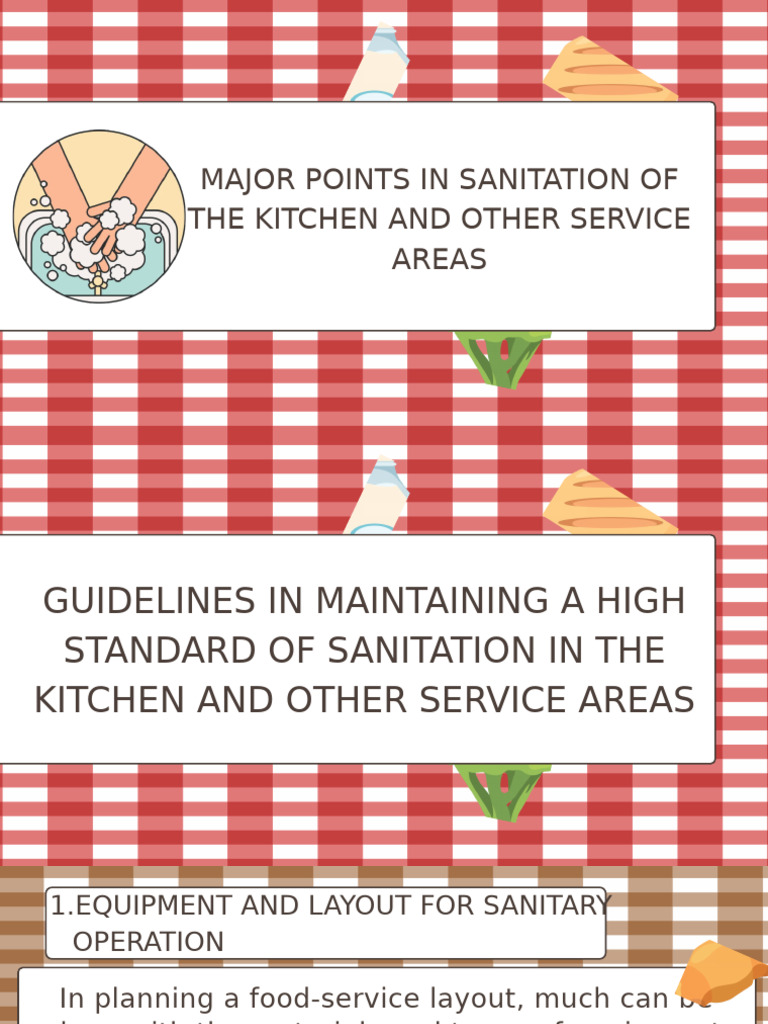 Kitchen Sanitation Guidelines Explained | PDF | Dishwasher | Home