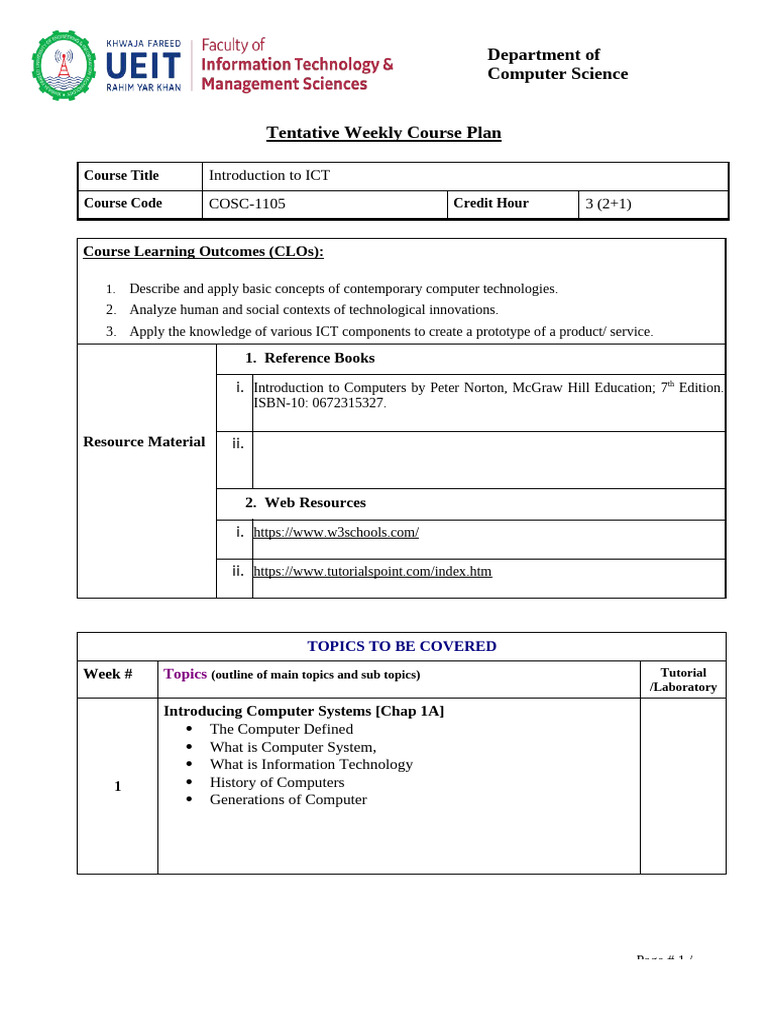 COSC-1105-Introduction To ICT-Final | PDF | Computer Data Storage | Operating System