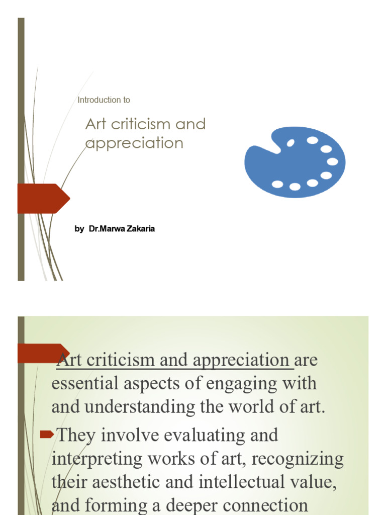 Understanding Art Criticism & Appreciation | PDF | Unconscious Mind ...