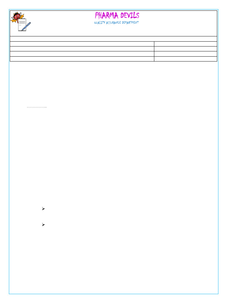 SOP For Procedure For Good Documentation Practice | PDF | Quality Assurance