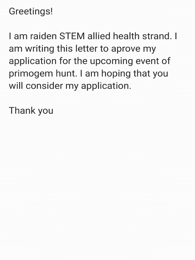 Raiden Letter | PDF