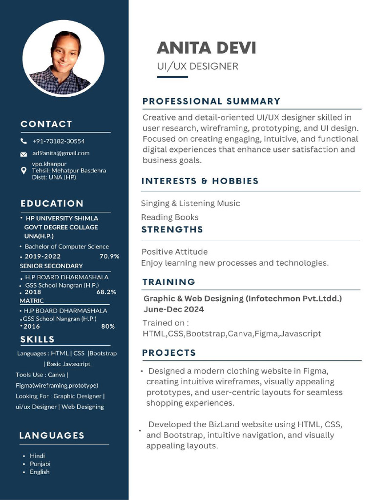 Anita resume | PDF