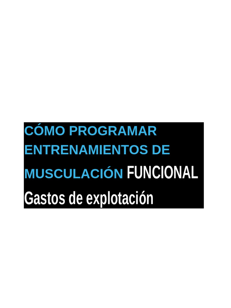 Programa de Entrenamientos Funcionales de Culturismo | PDF | Aptitud física | Ejercicio físico