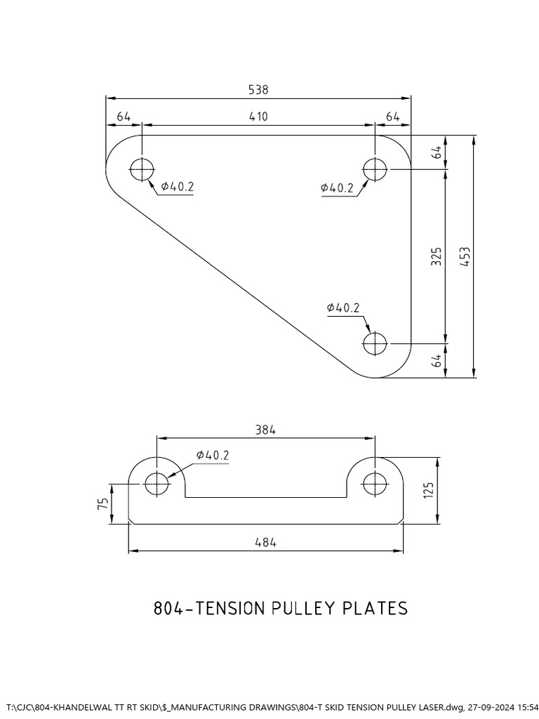 804-Tension Pulley Plates | PDF