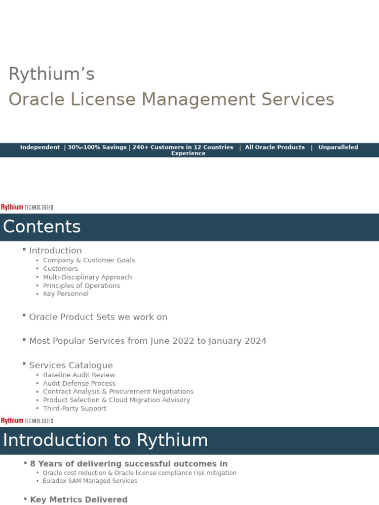 Oracle License Management Services | PDF | Oracle Corporation | Databases