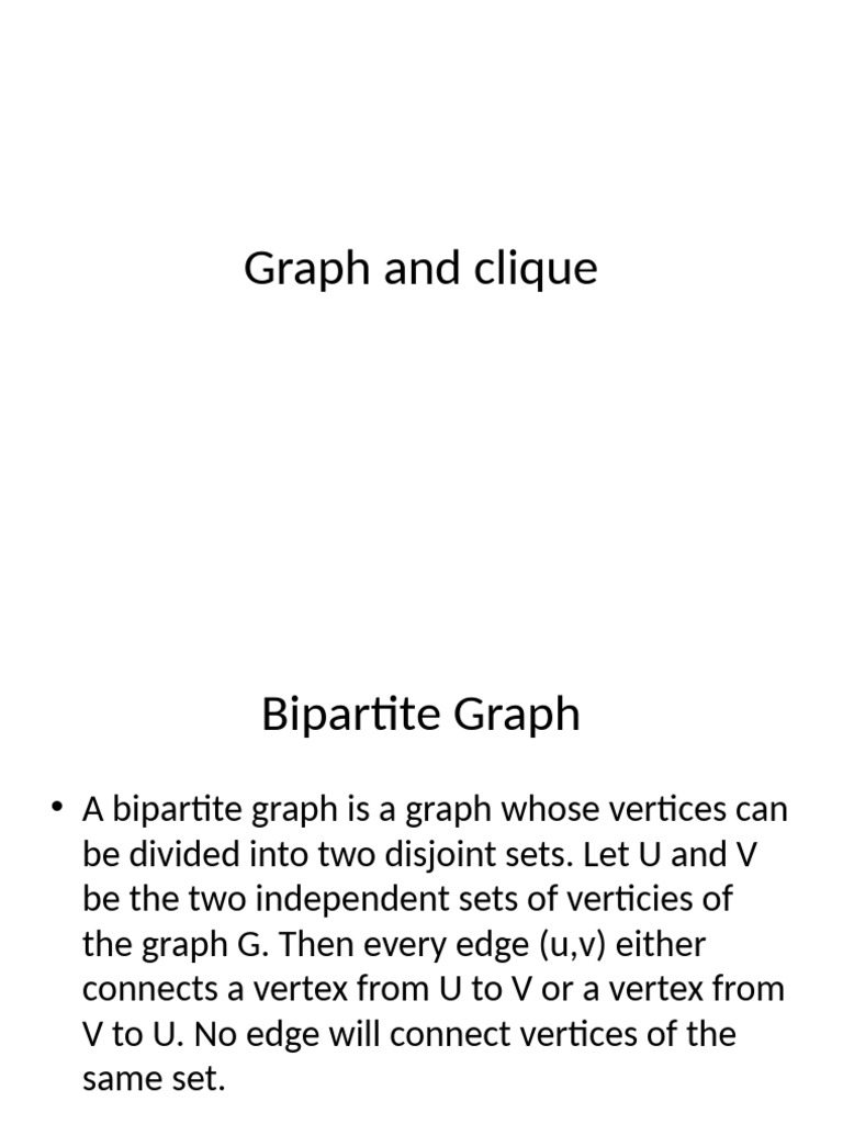 Clique, Biclique - Social Network Analysis | PDF
