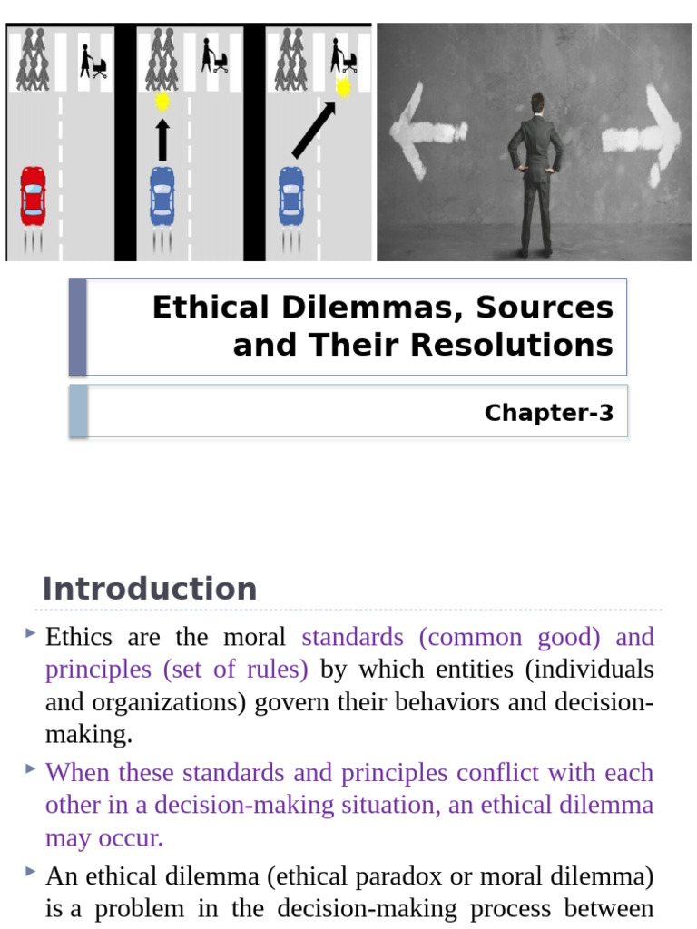 CH 3 Ethical Dilemmas, Sources and Their Resolutions | PDF | Employment ...