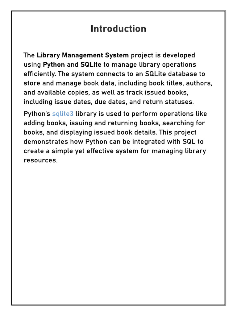 Project File LMS 1st Part | PDF | Databases | Python (Programming Language)
