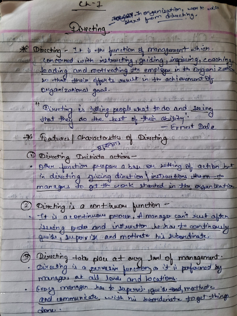 CH 7, Directing | PDF