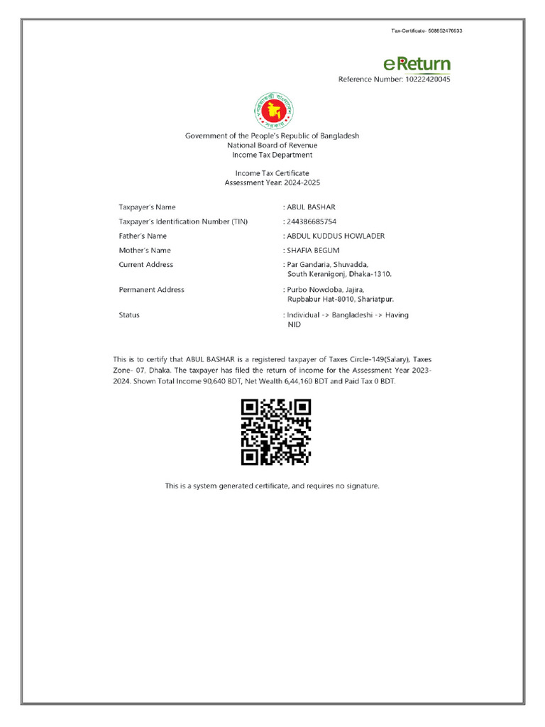 Income Tax Paper | PDF