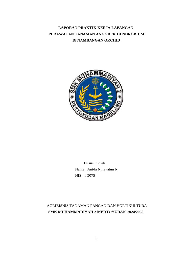 Laporan PKL Anida Niha | PDF