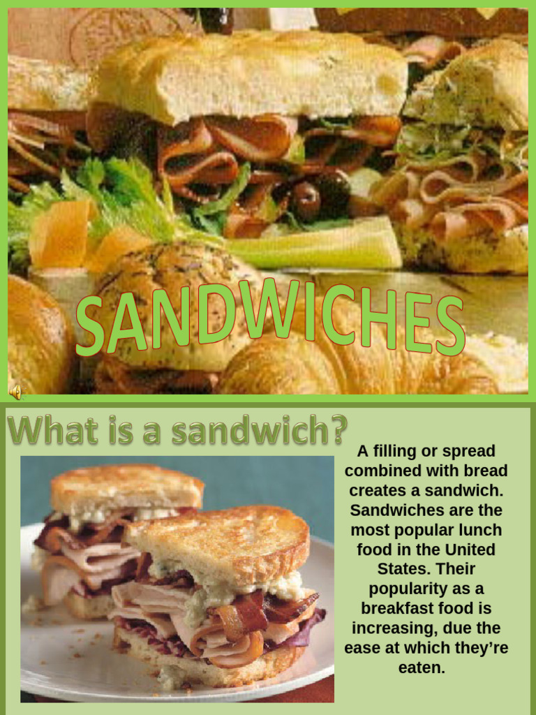 Prepare Sandwiches | PDF | Breads | Sandwich
