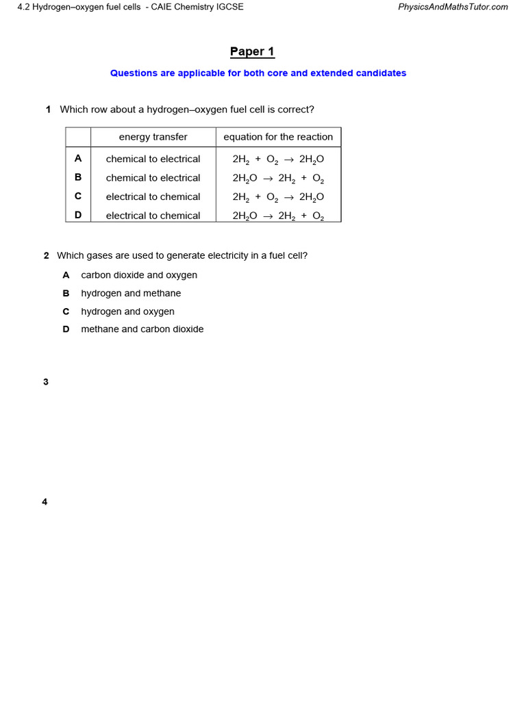 Hydrogen-Oxygen Fuel Cells Explained | PDF | Hydrogen | Fuel Cell