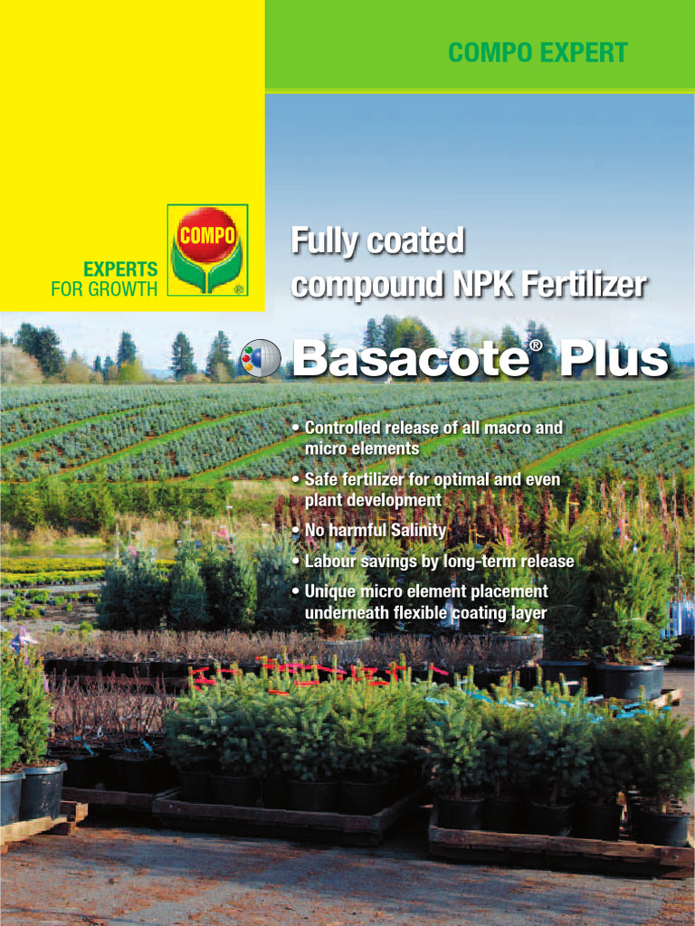 basacote-plus-12m | PDF | Soil | Nutrients