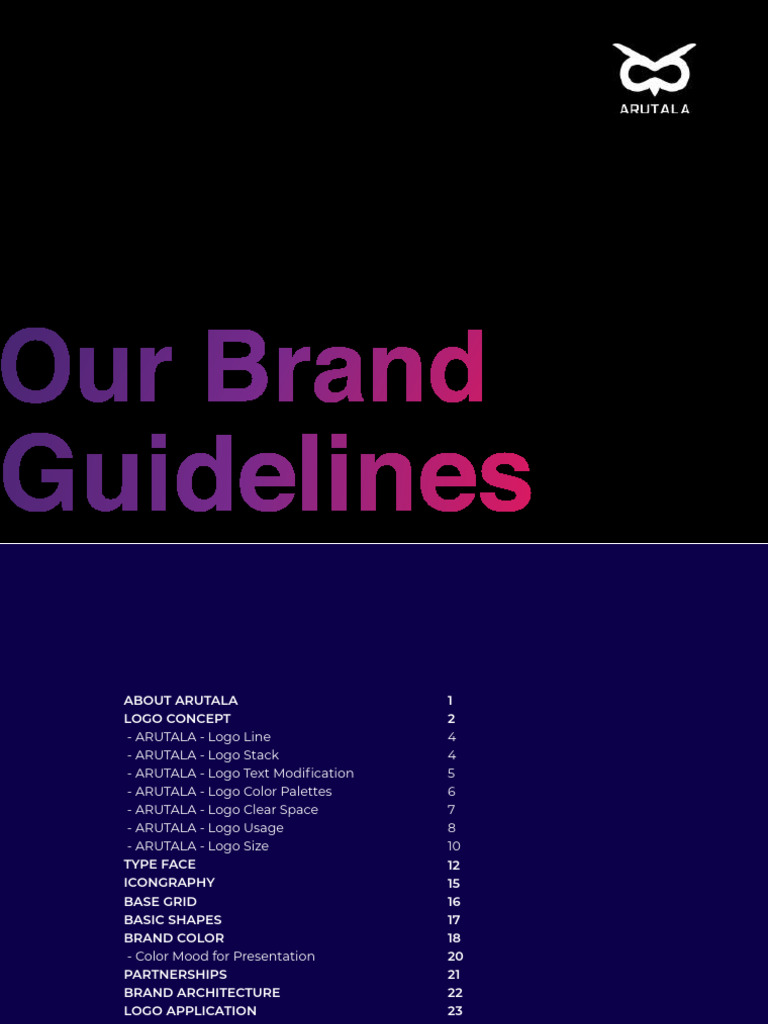 Arutala Brand Guidelines Overview | PDF | Logos | Augmented Reality