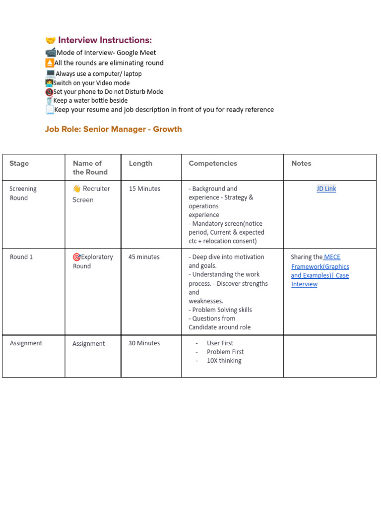 InterviewGuide-Senior Manager-User Growth | PDF | Computing | Learning