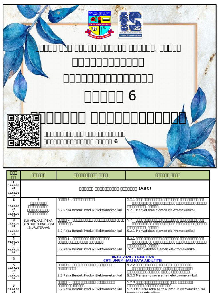 RPT RBT TAHUN 6 | PDF
