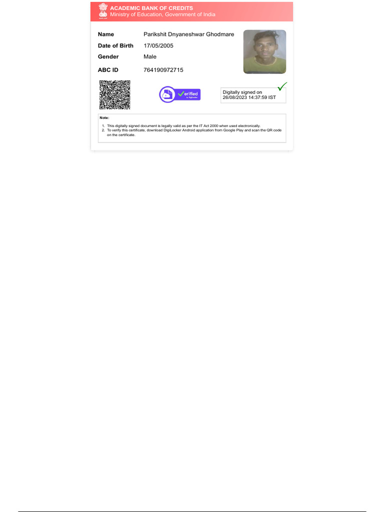 Verify ABC ID Certificate | PDF