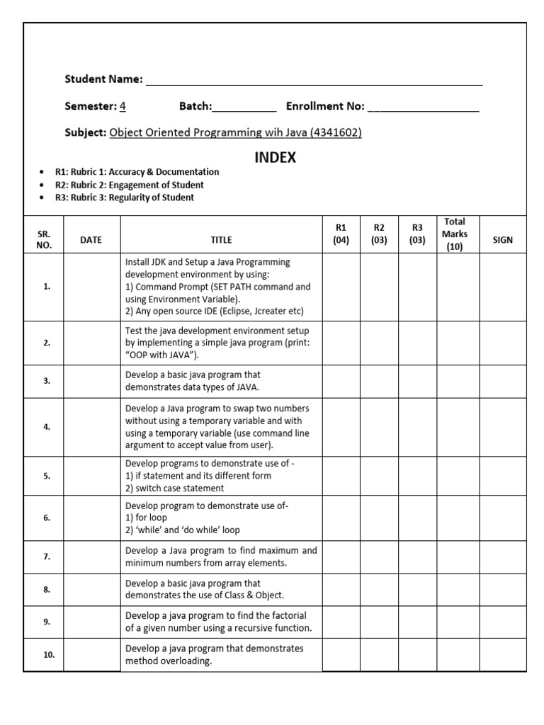 Java OOP Semester 4 Project Guide | PDF | Inheritance (Object Oriented ...