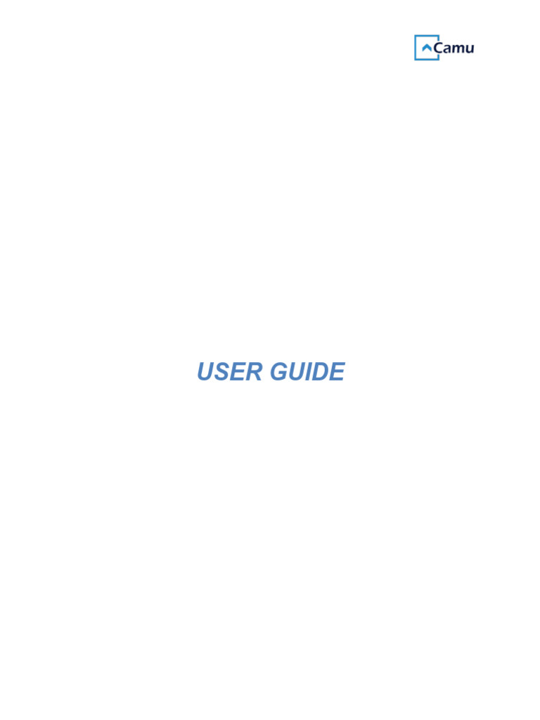 Camu Standard User Guide | PDF | Communication | Computing