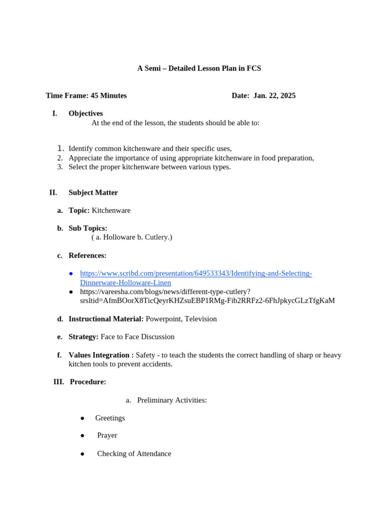 LP For FCS 3rd Day Checked LP | PDF