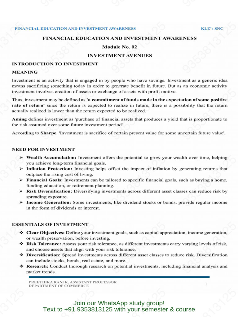 FEIA - M2 Investment Alternatives 2024 | PDF