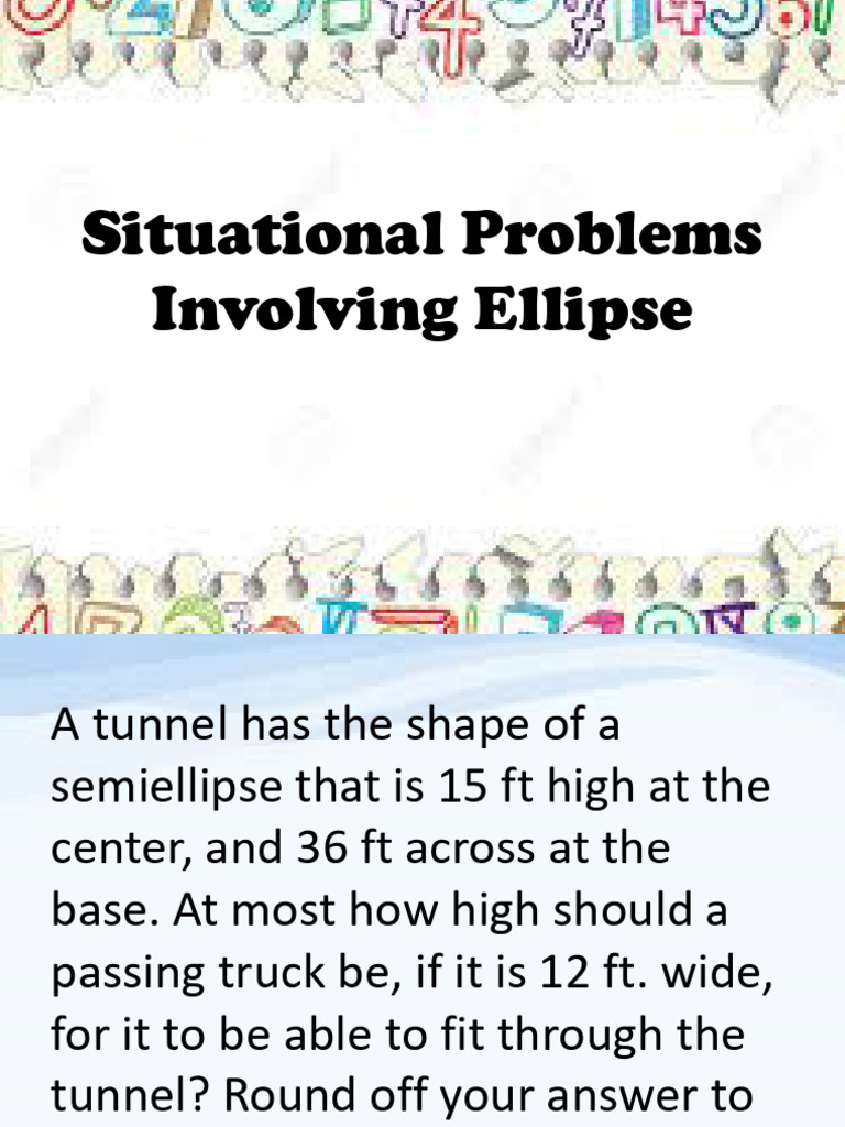 Situational-Problems-Involving-Ellipse | PDF