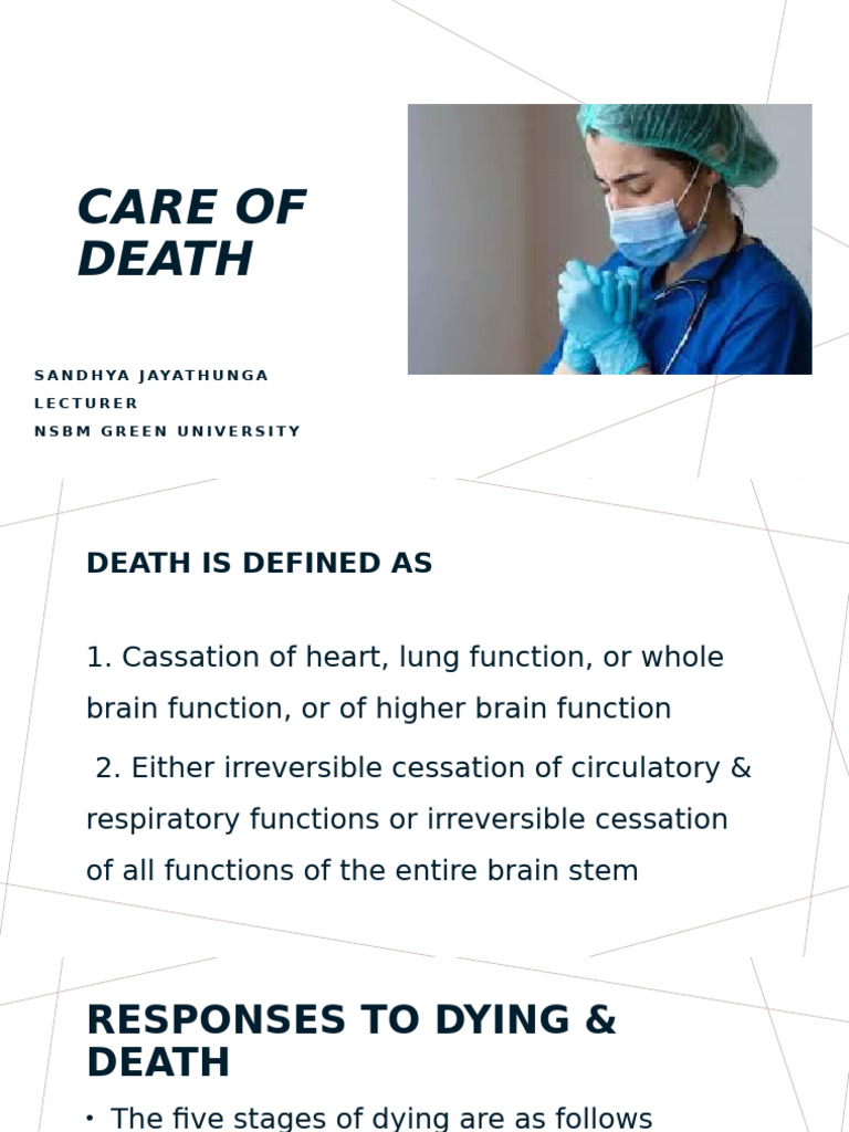 Care of Death - Copy | PDF | Death | Anger