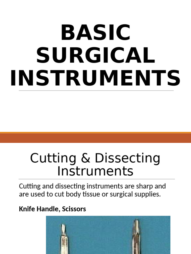 Basic-Surgical-Instrument-final | PDF | Surgical Suture