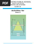 Activities File (Class 10th Maths) | PDF | Printing Materials | Paper