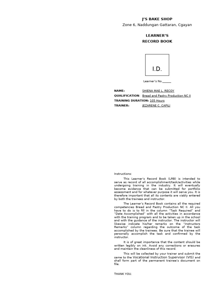 3.LRB Full Qualification Final | PDF | Cakes | Foods