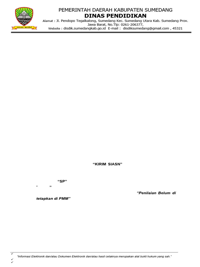 Surat Pemanfaatan PMM dan Ekin | PDF