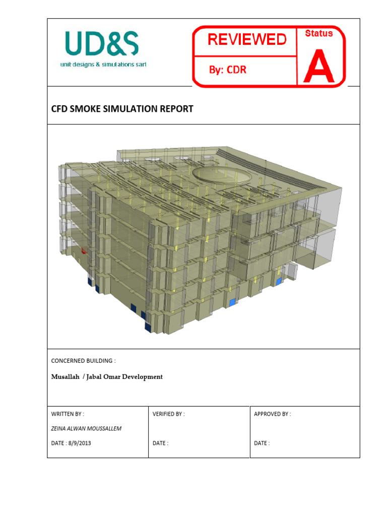 Cfd Smoke Simulation Report Rev0 Pdf Computational Fluid Dynamics