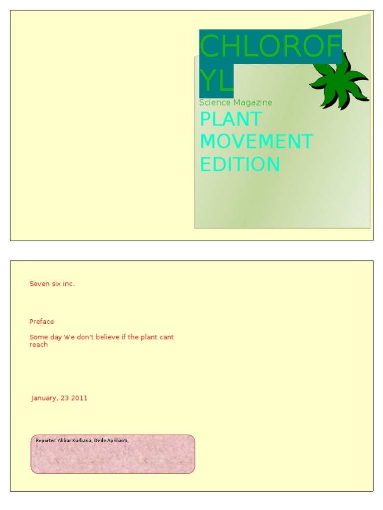 Endogenous Plant Movement Insights | PDF | Wellness | Young Adult