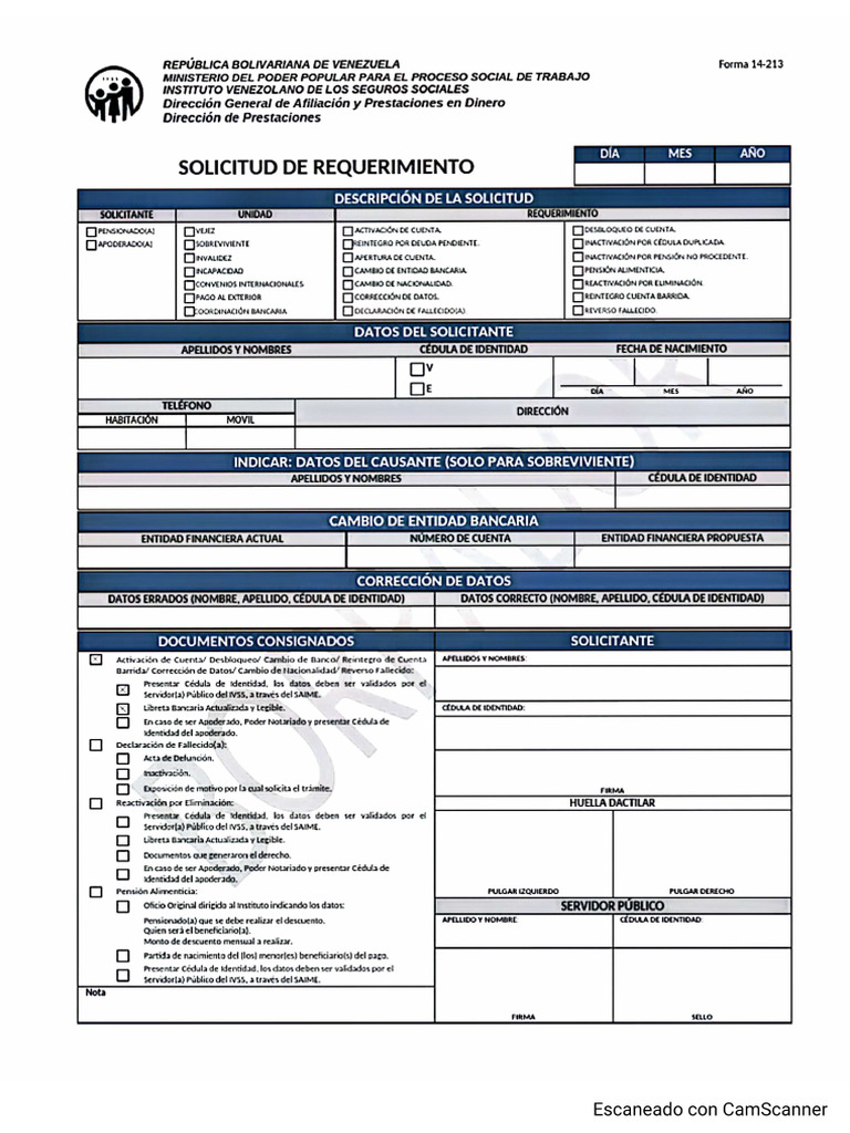 Forma 14-213 | PDF